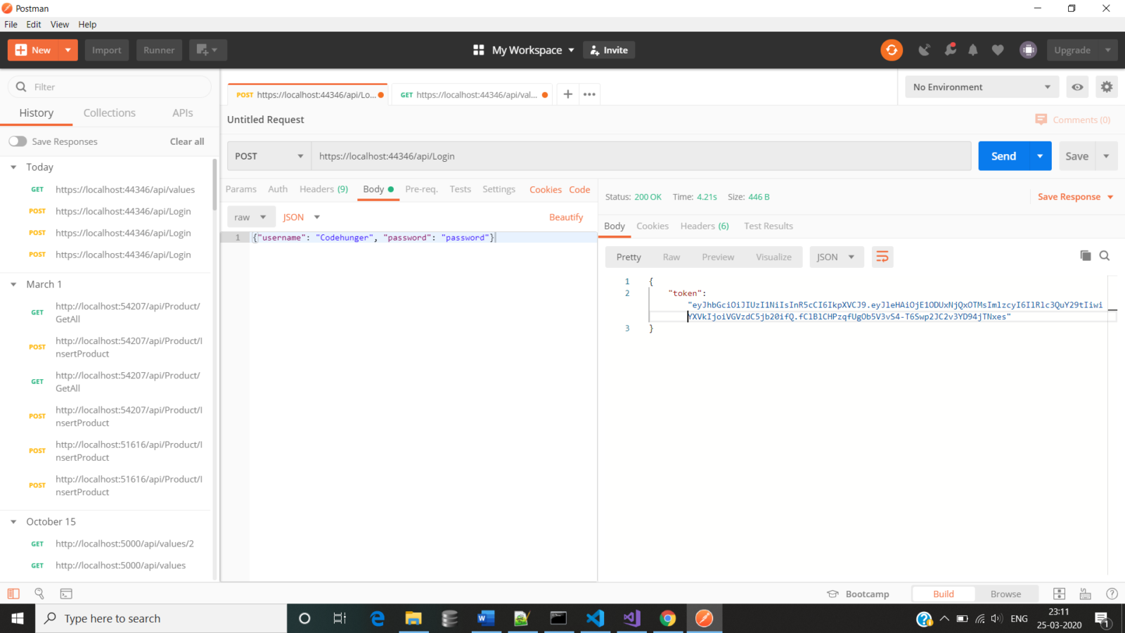 Jwt Authentication In Aspnet Web Api Codehunger Blog 0266