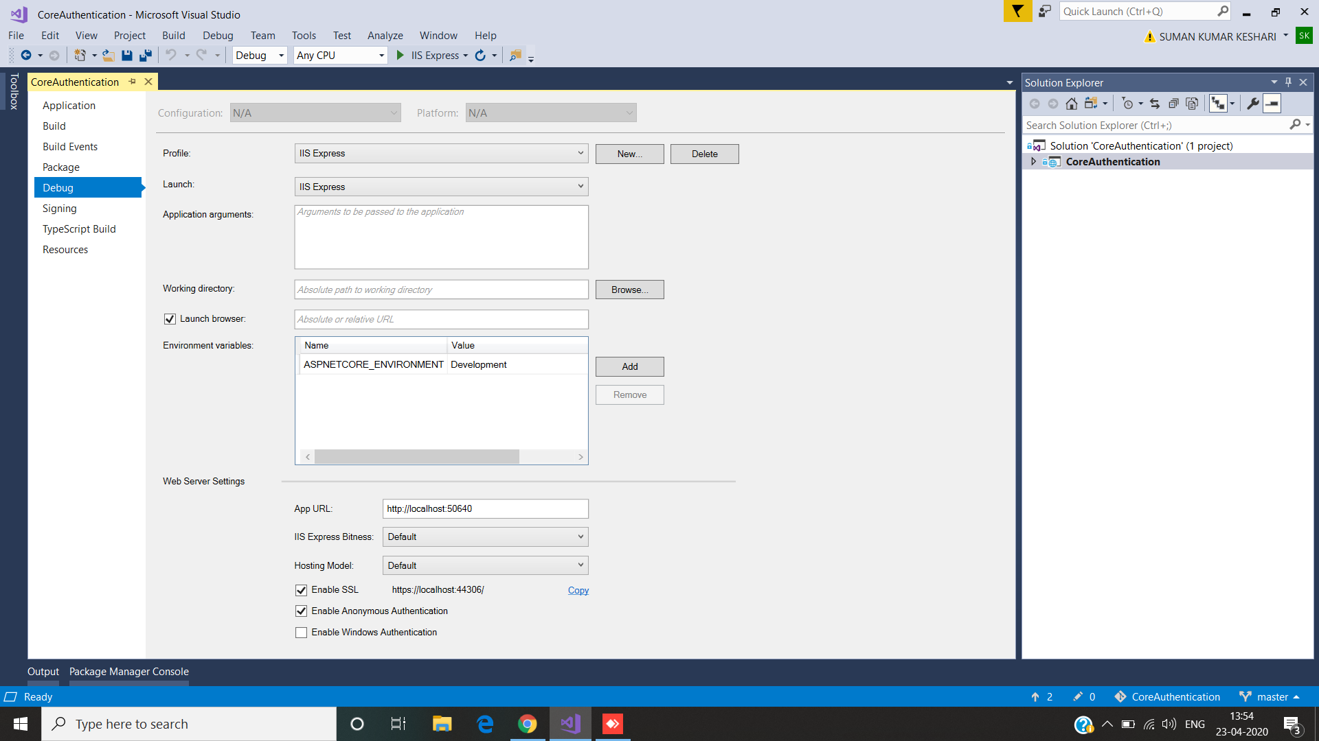 Authentication Using Facebook In Asp Core 2 0