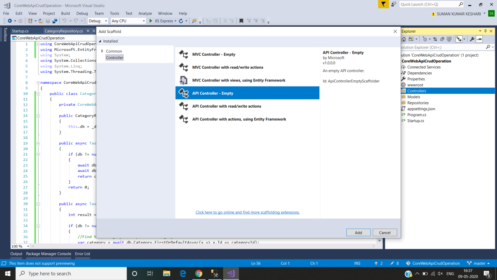 Crud Operation In Asp Core Web Api With Entity